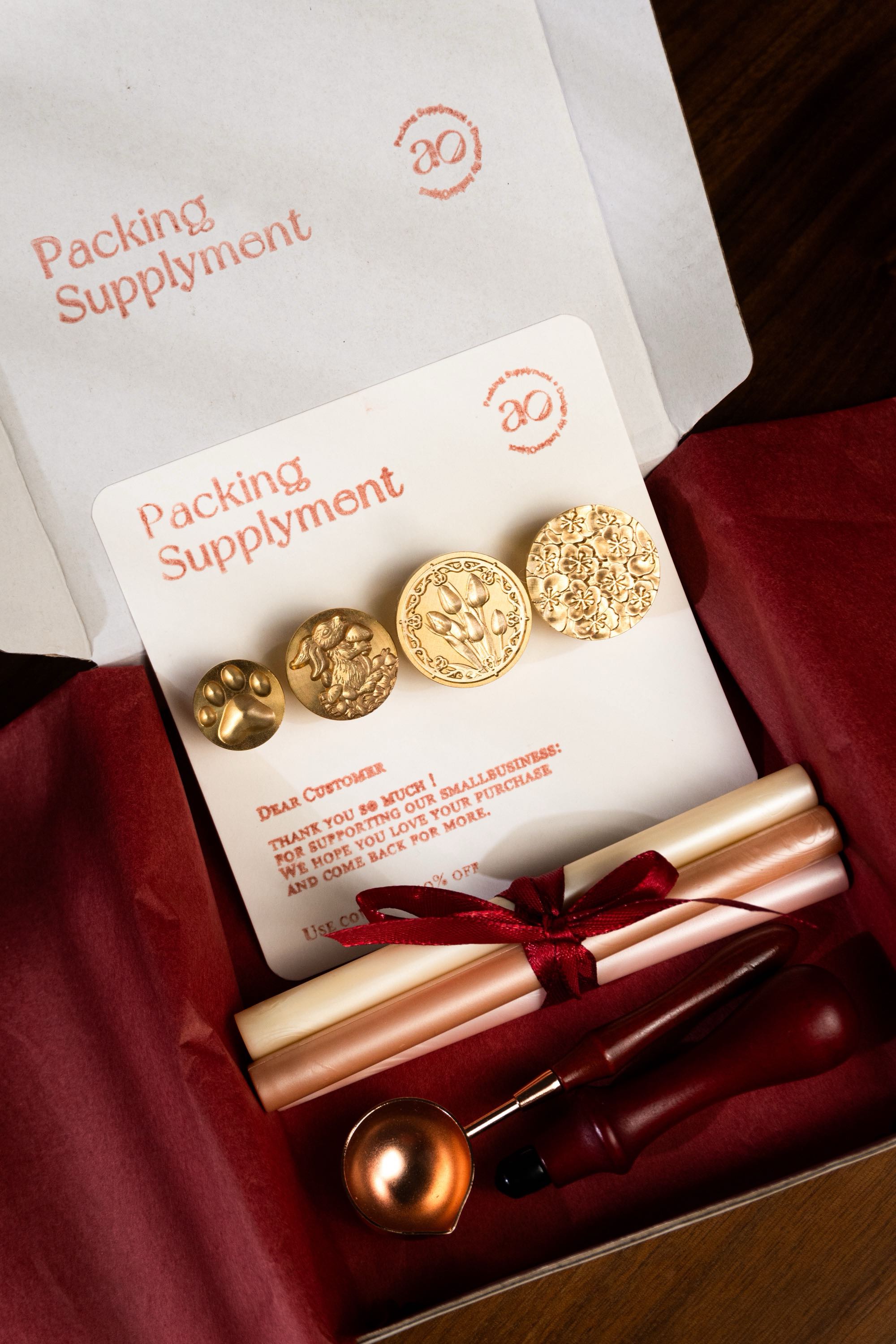 AmberObject: Custom embosser, Personalised wax seals